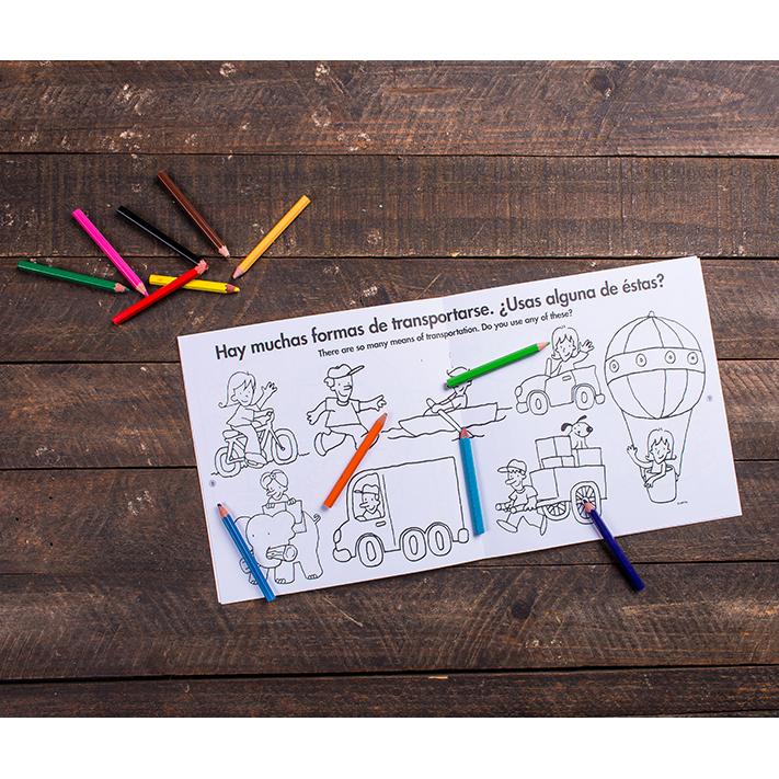 Toys :: Transportation coloring book