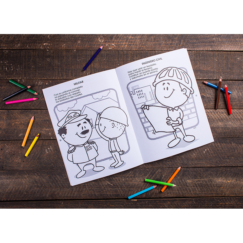 Toys :: Coloring book Professions