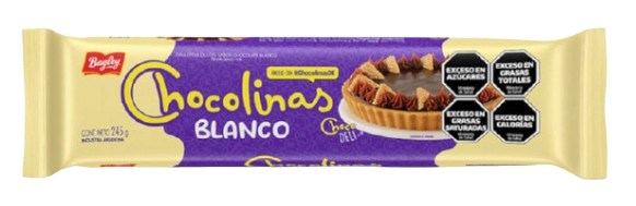 Chocolinas Galletas de Chocolate Blanco Tradicional, 245 g / 8.64 oz