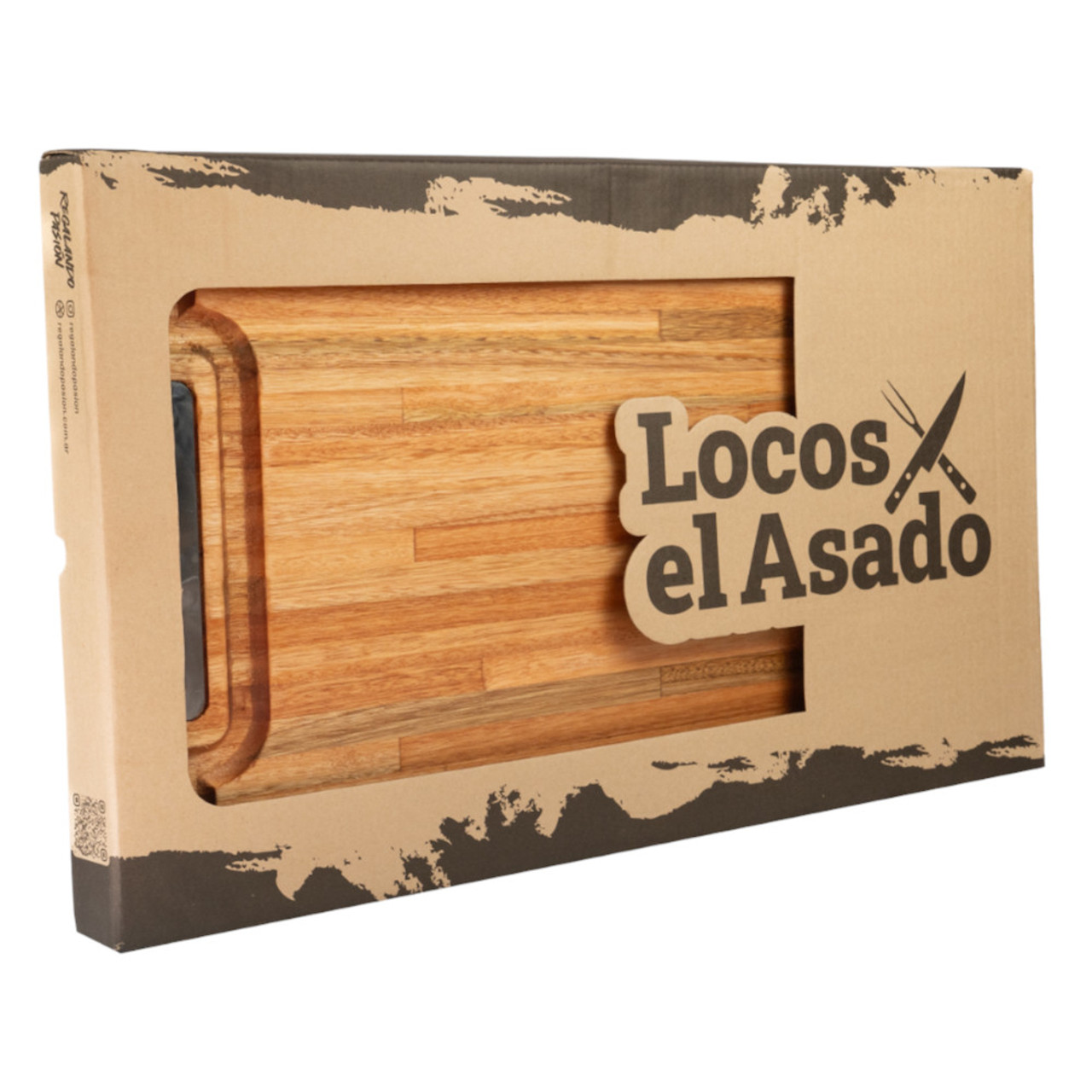 Locos x El Asado Premium Large Eucalyptus Platter Board, 35 cm x 60 cm ...