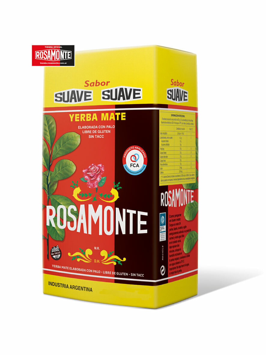 Rosamonte Yerba Mate Smooth Smooth, 500 g / 17.63 oz