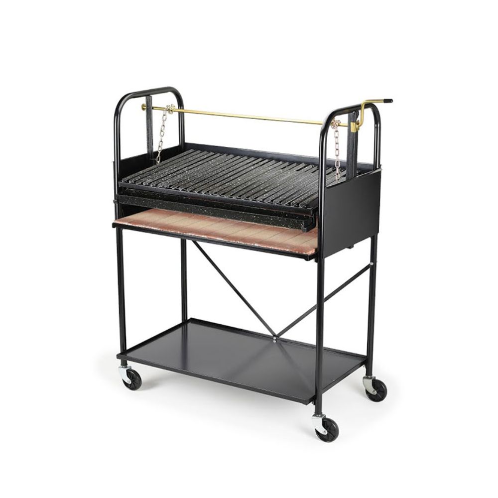 Valiparri Rolling Grill: Portable Enamelled BBQ with Modular Design, No. 4