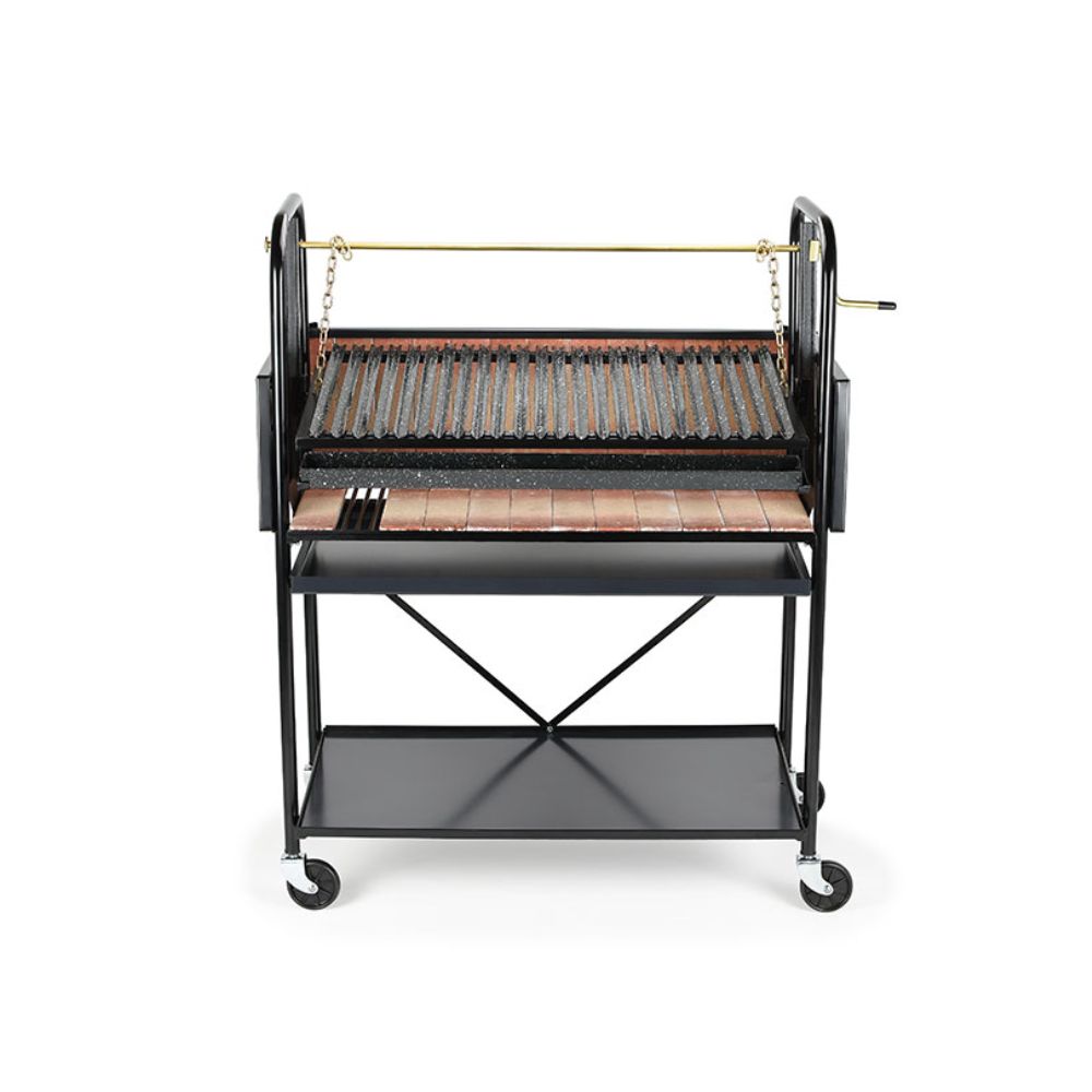 Valiparri Rolling Grill with Refractory Bricks & Detachable Modules, No 9