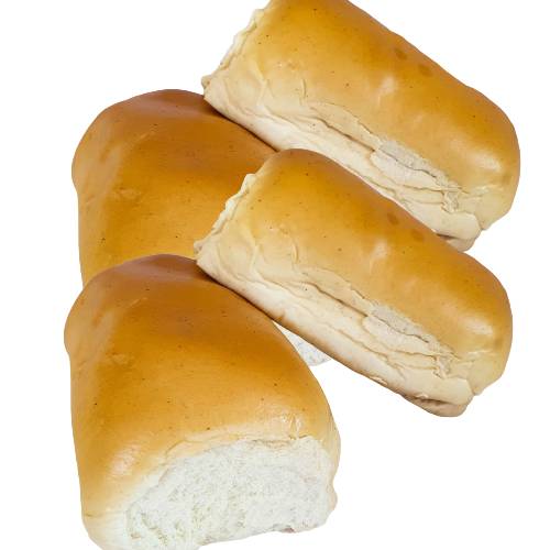 Pan de Pebete Pan Esponjoso y Tostado, 12 cm x 5 cm (4 Panes)