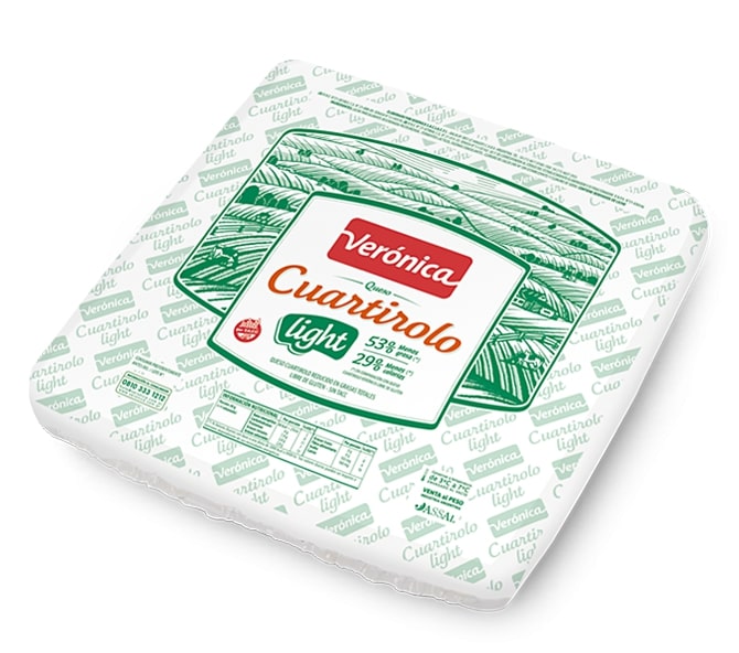 Verónica Queso Cuartirolo Light Horma, 3,6 kg (Al Peso)