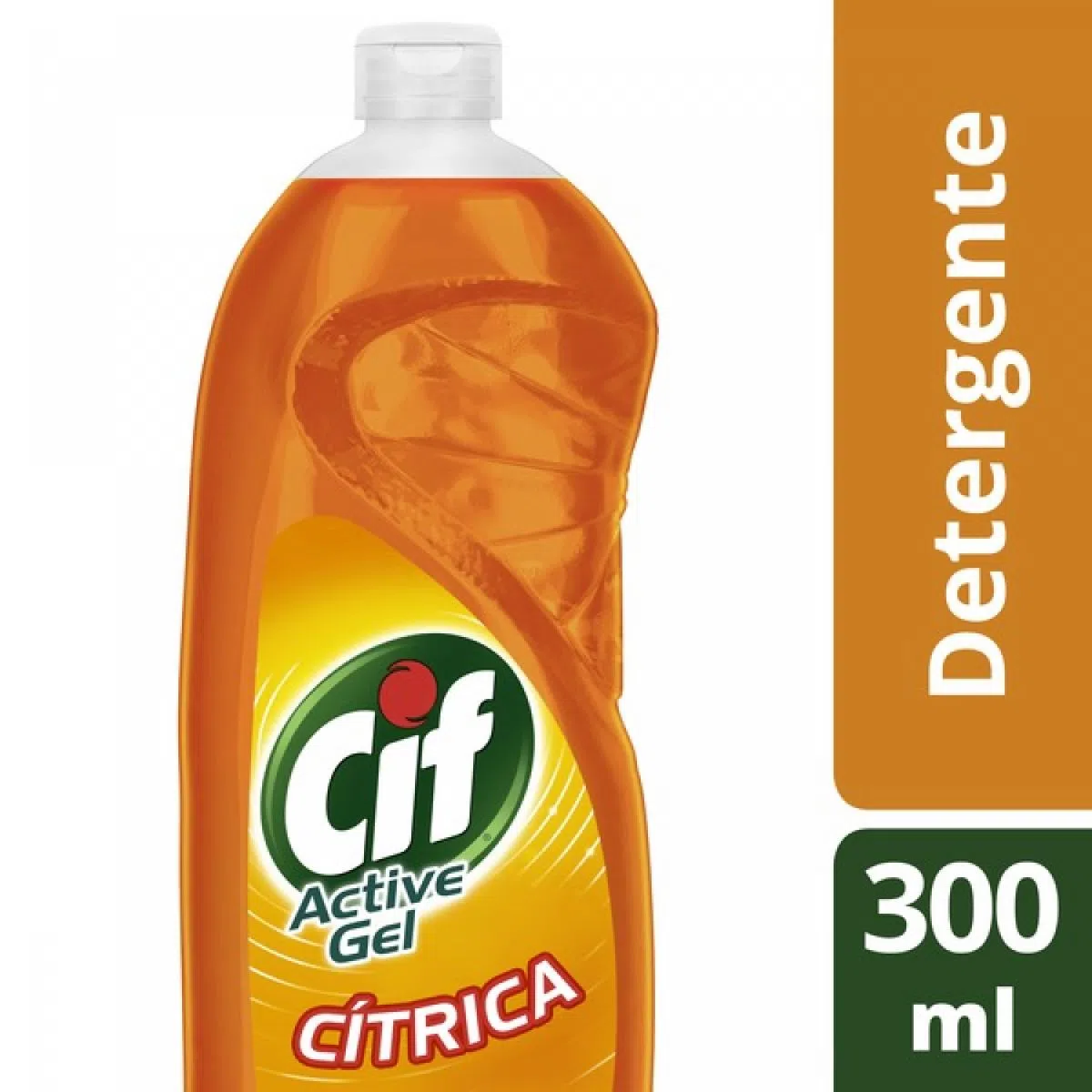 Cif Gel Cítrico Activo x5 Poder Desengrasante, 300 ml