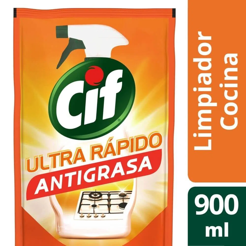 Cif Limpiador Ultra Rápido Antigrasa, 900 ml