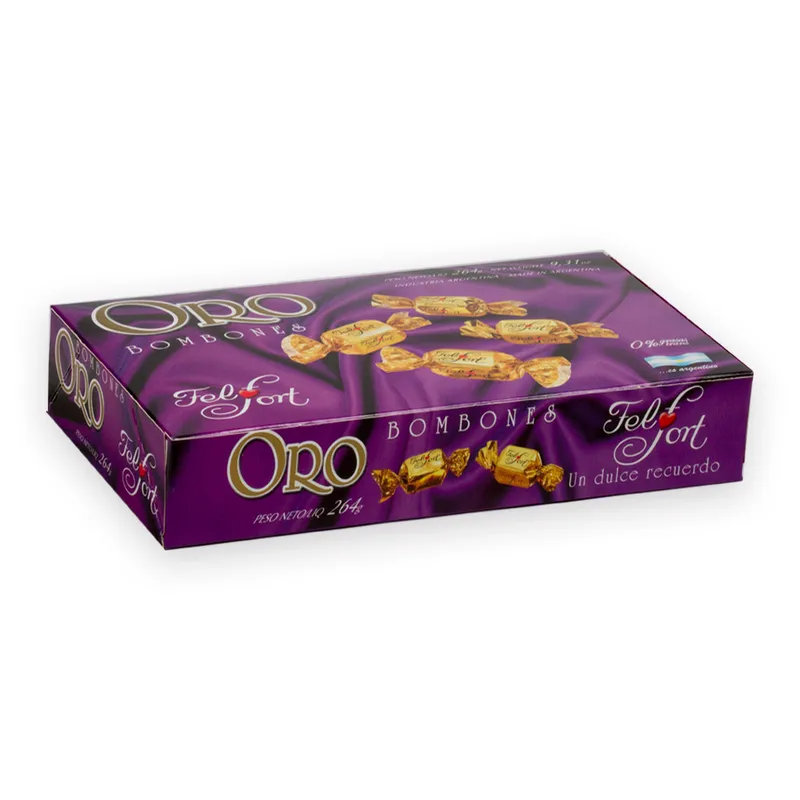 Felfort Bombonera Oro Bombones de Praliné, 11 g (24 Bombones)