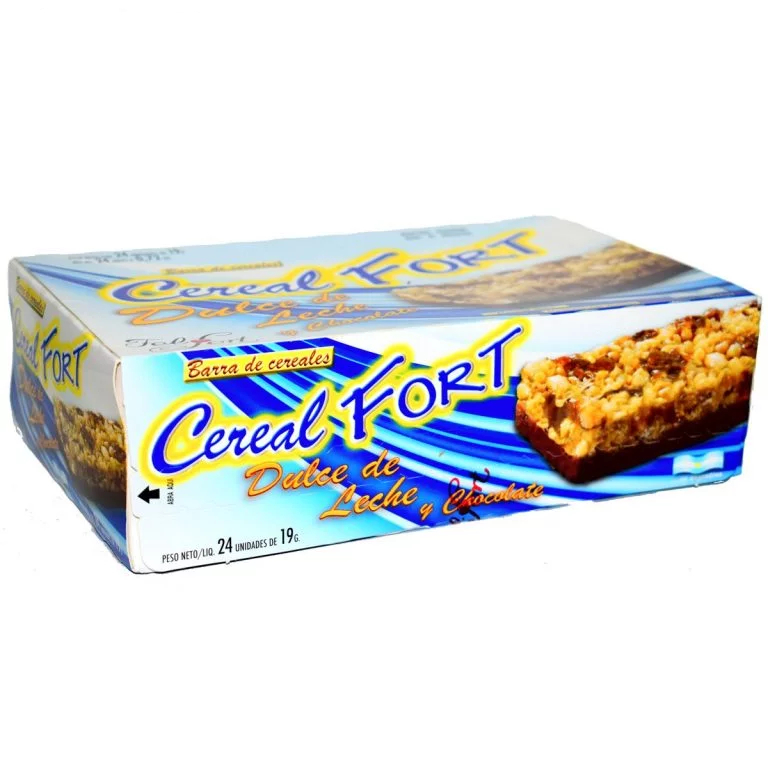 Felfort Cerealfort Barritas de Cereal de Dulce de Leche y Chocolate, 19 ...