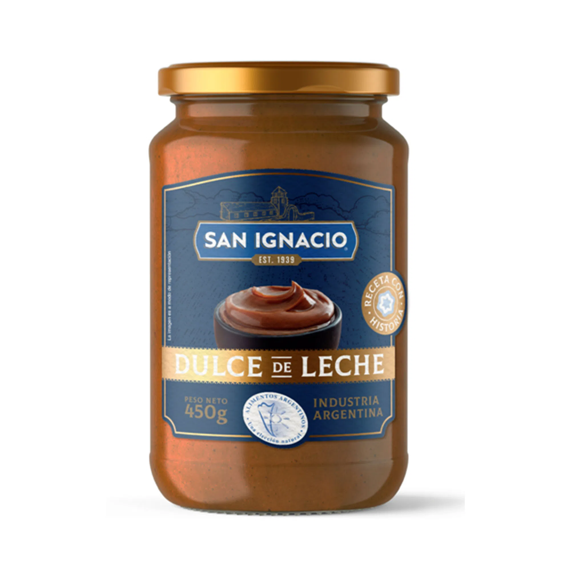 San Ignacio Dulce de Leche Familiar Frasco de Vidrio, 450 g