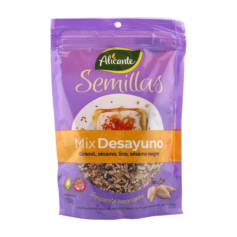 Alicante Mix de Semillas para Desayuno, 150 g