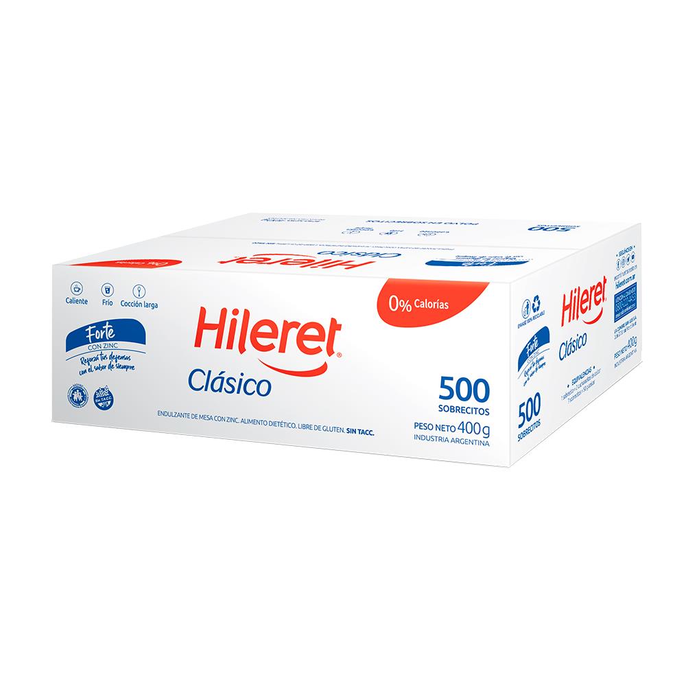 Hileret Edulcorante en Polvo Clásico, 0,8 g (500 Sobres)