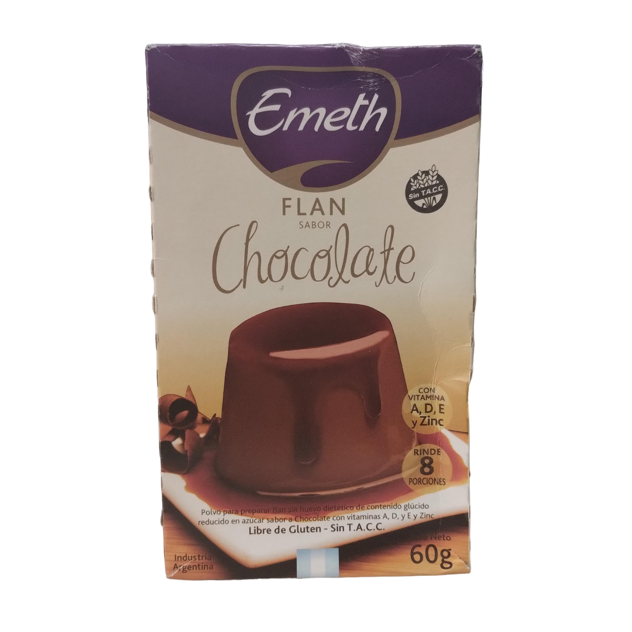 Emeth Flan Sabor Chocolate, 60 g