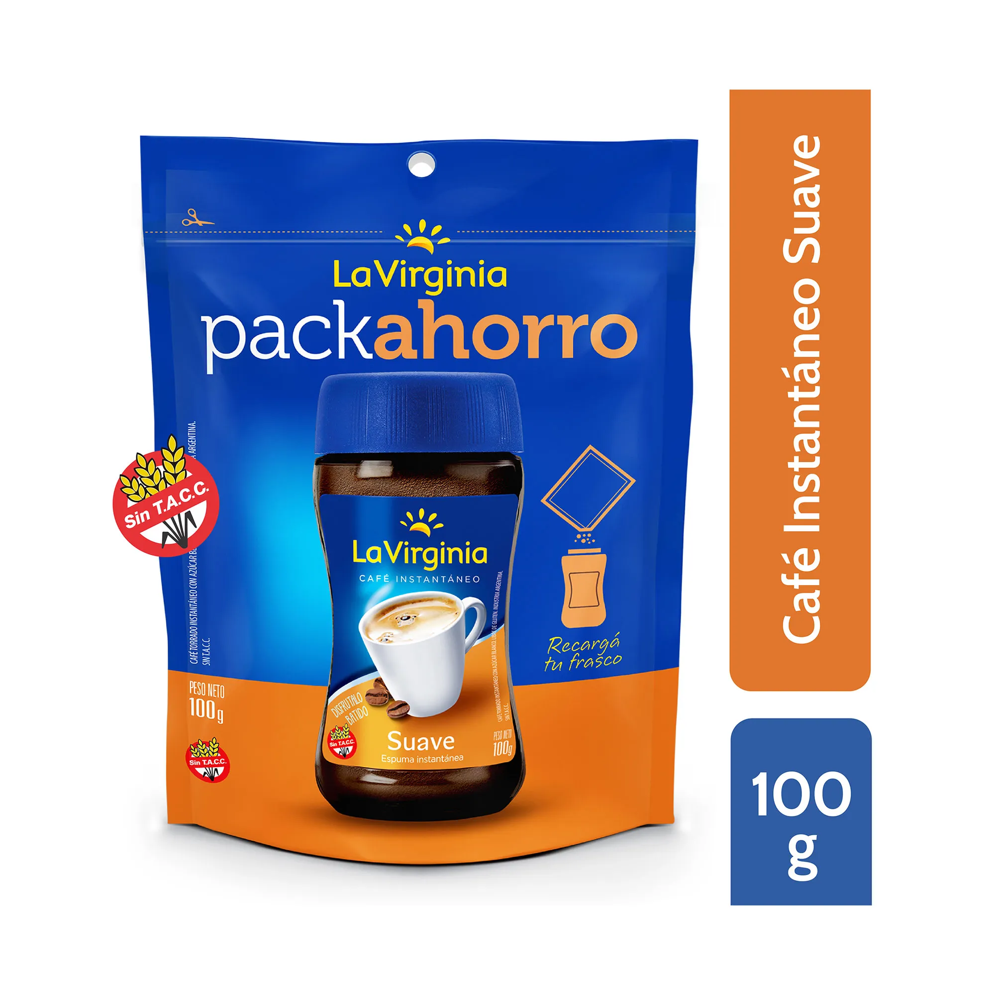 La Virginia Café Instantáneo Suave Doypack, 100 g