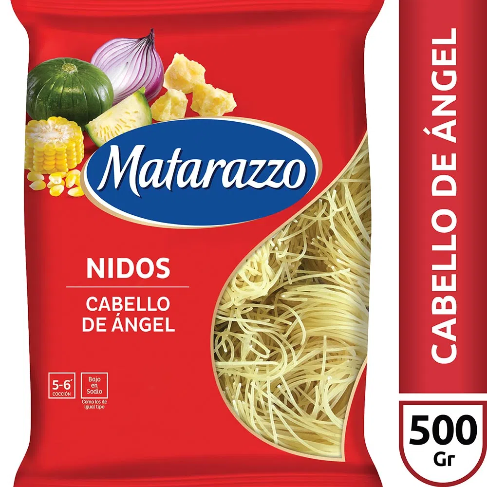 Matarazzo Fideos Cabellos de Ángel, 500 g