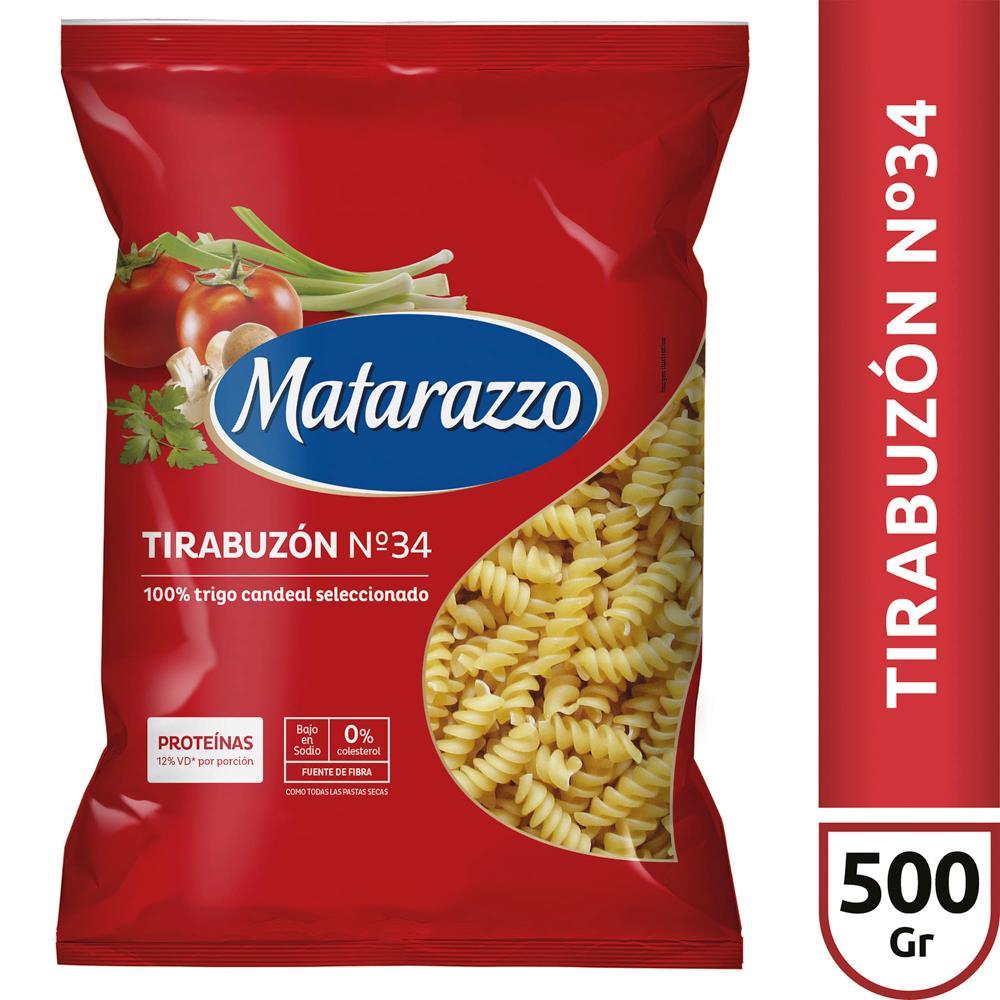 Matarazzo Fideos Tirabuzón N°34, 500 g