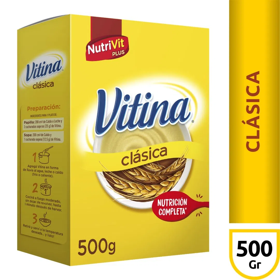 Vitina Clásica Sémola Nutrición Completa, 500 g