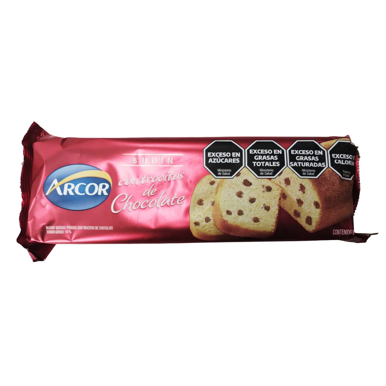 Arcor Budín con Chips de Chocolate, 215 g