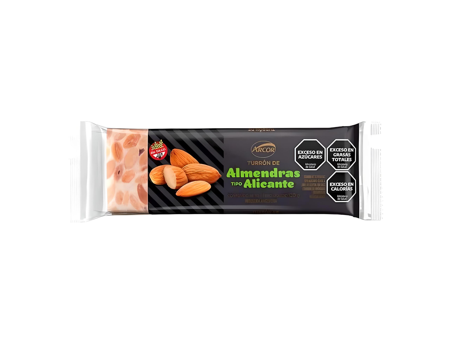 Arcor Turrón de Almendras Tipo Alicante, 130 g