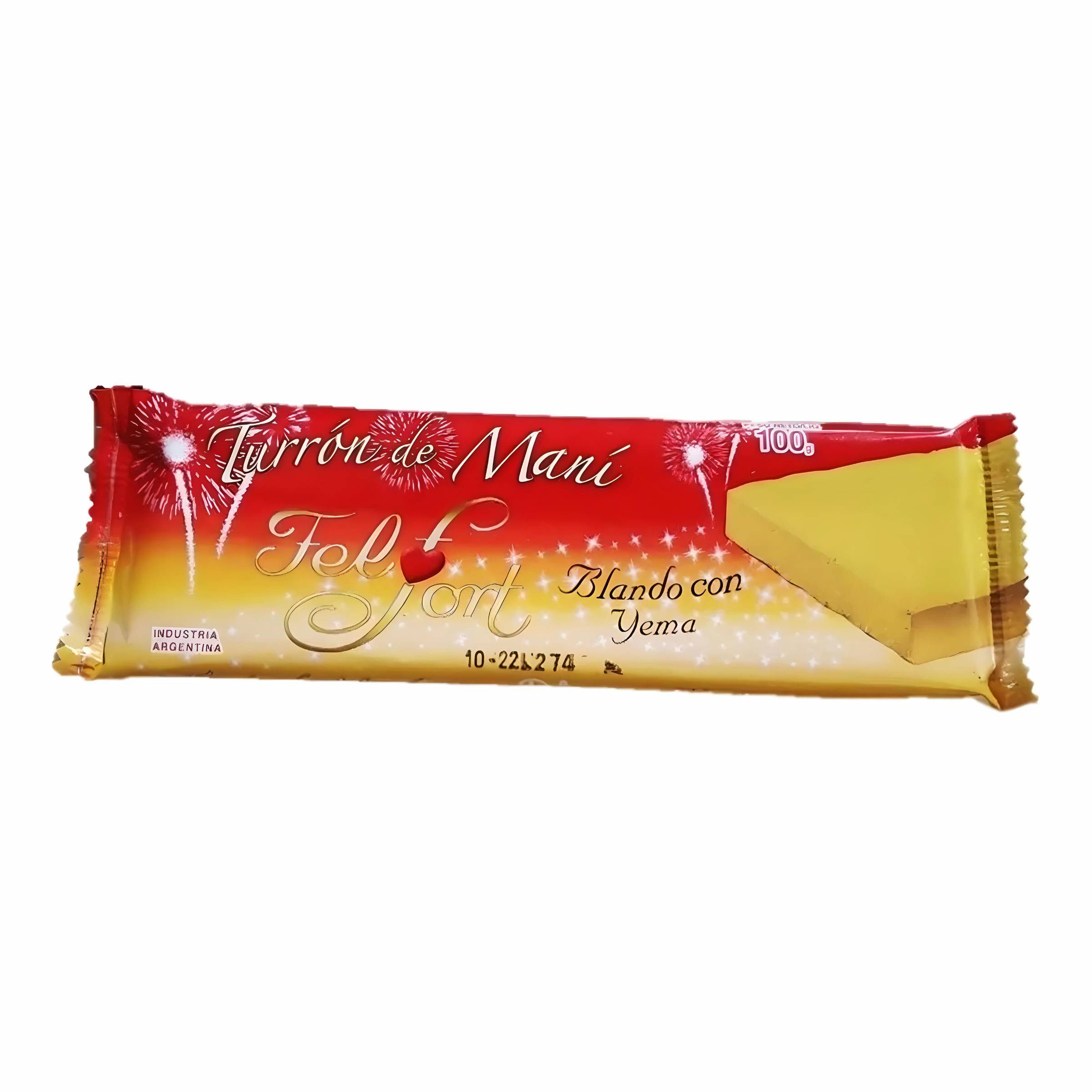 Felfort Turrón de Maní Blando con Yema, 100 g