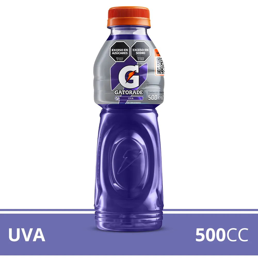 Gatorade Bebida Isotónica de Uva, 500 ml