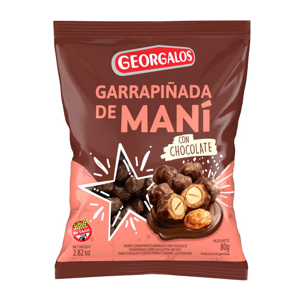 Georgalos Garrapiñada de Maní con Chocolate, 80 g