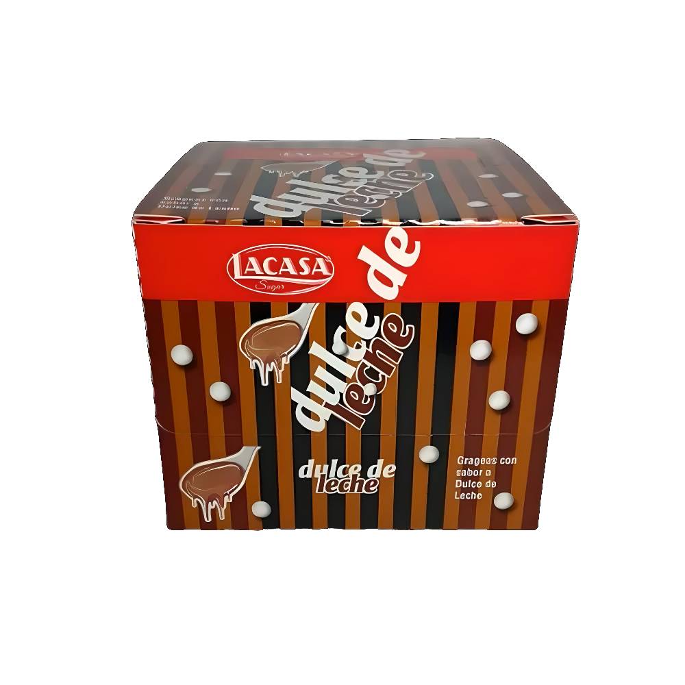 Mentitas Grageas con Sabor a Dulce de Leche, 26 g (12 Estuches)