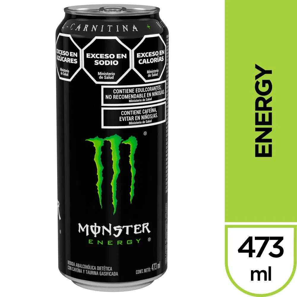 Monster Energy Bebida Energética, 473 ml