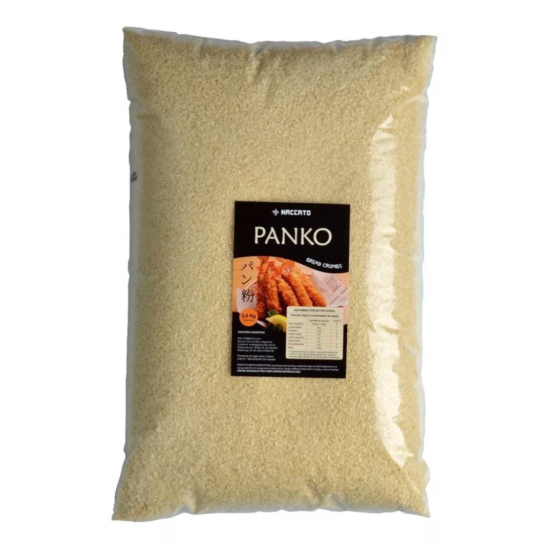 Nacatto Panko Pan Rallado Blanco Estilo Japonés, 3,5 kg