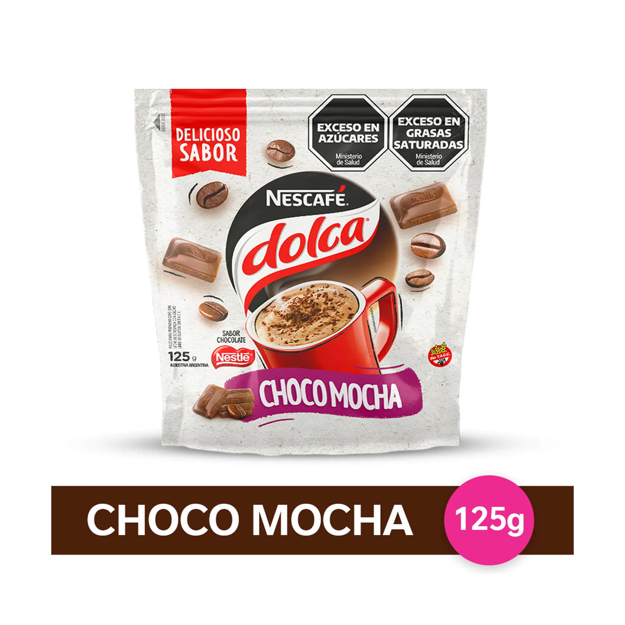 Nescafé Dolca Café Choco Mocha Instantáneo, 125 g