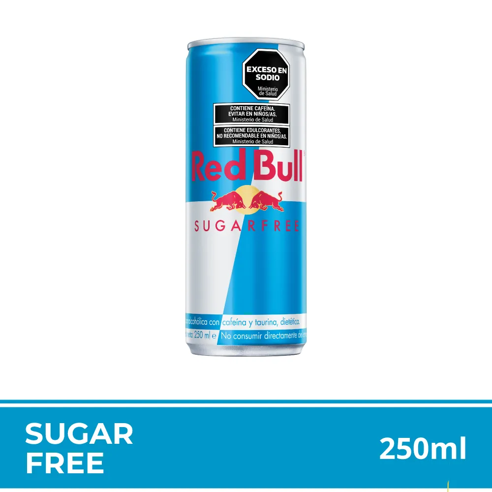 Red Bull Sugar Free Bebida Energética, 250 ml