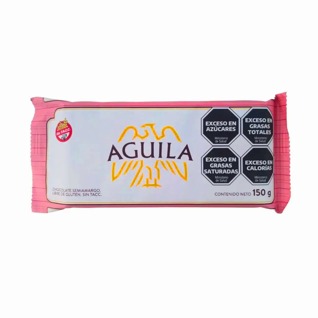 Águila Chocolate Semiamargo Libre de Gluten, 150 g (15 Barras)