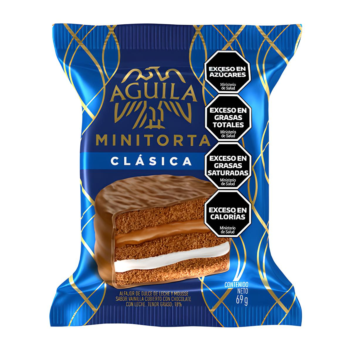 Águila Minitorta Clásica Alfajor de Dulce de Leche y Mousse Sabor ...