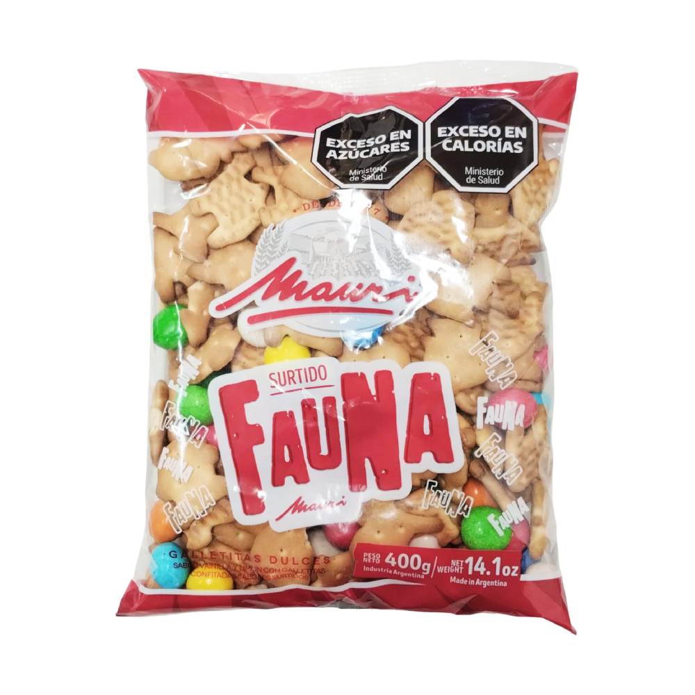 Fauna Surtido Galletitas Dulces Sabor Vainilla y Limón, 400 g