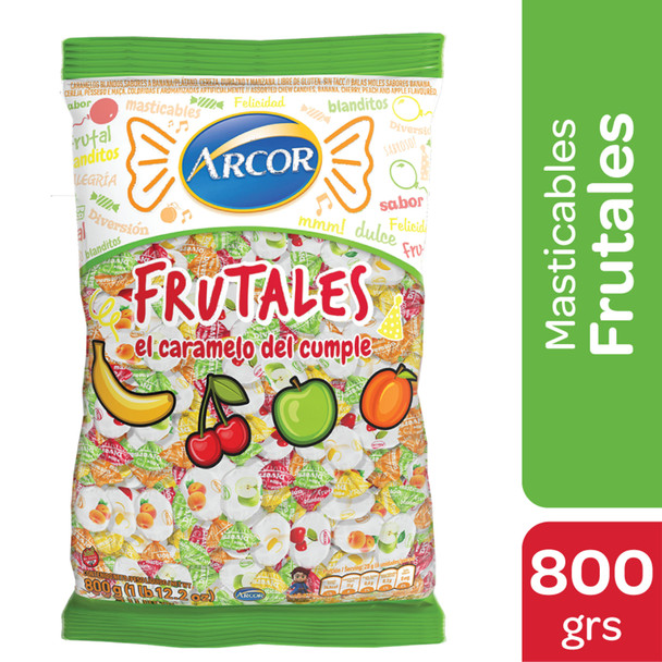 Arcor Caramelos Frutales Masticables Sabor Surtido, 800 g