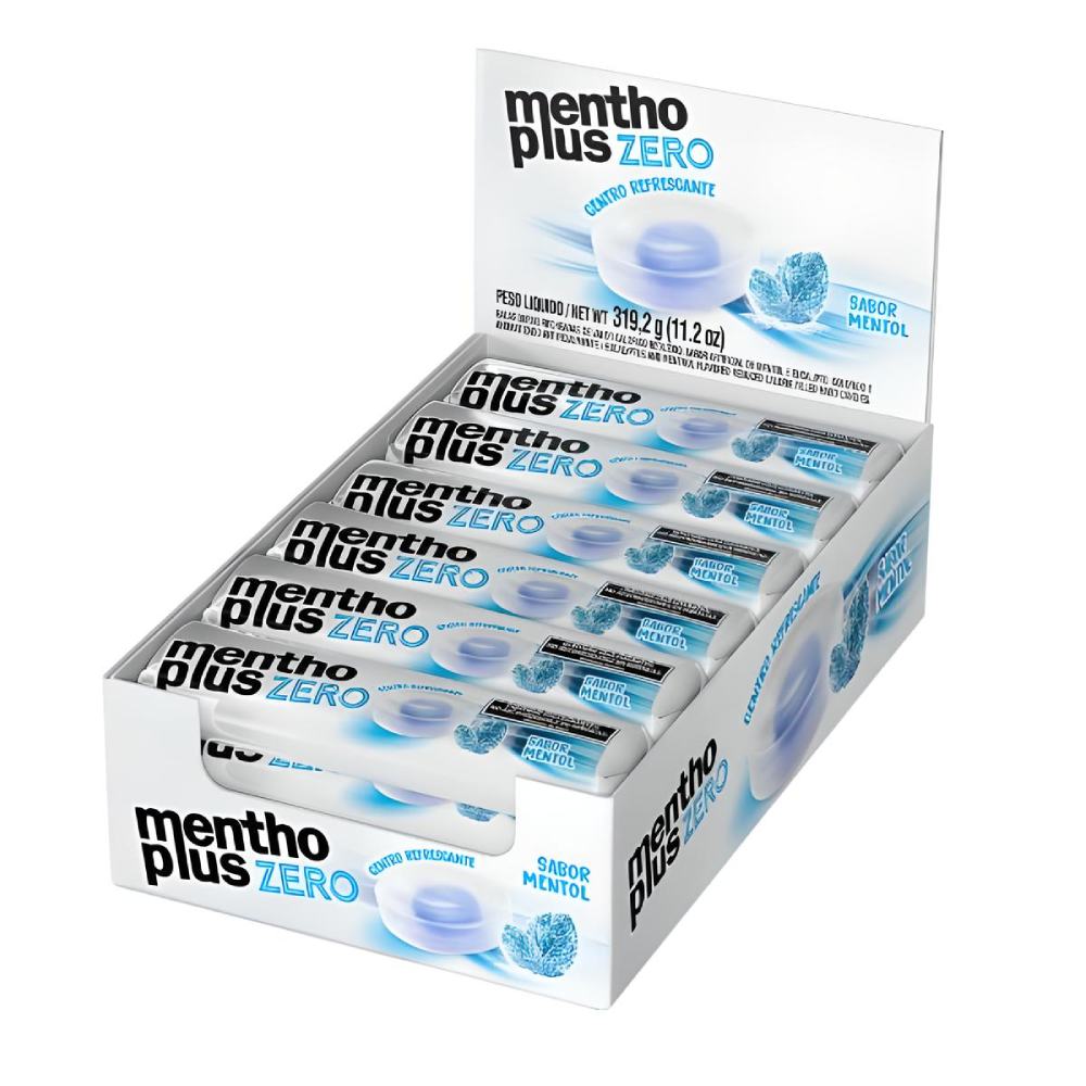 Menthoplus Zero Caramelos Duros Rellenos con Menta y Eucalipto, 26,6 g ...