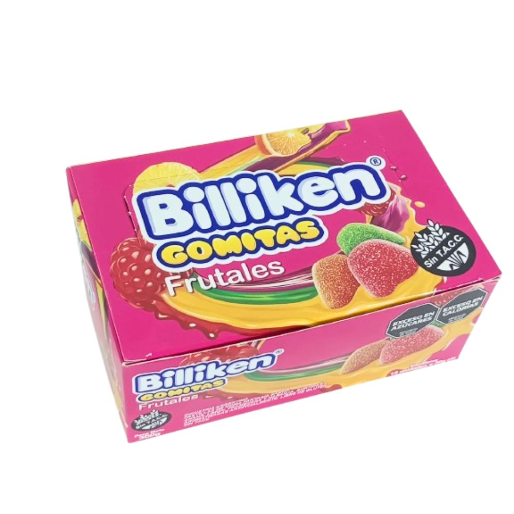 Billiken Gomitas Frutales Sabor Surtido, 30 g (12 Paquetes)
