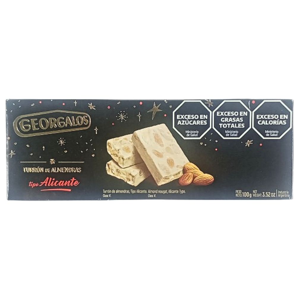 Georgalos Turrón de Almendras tipo Alicante, 100 g