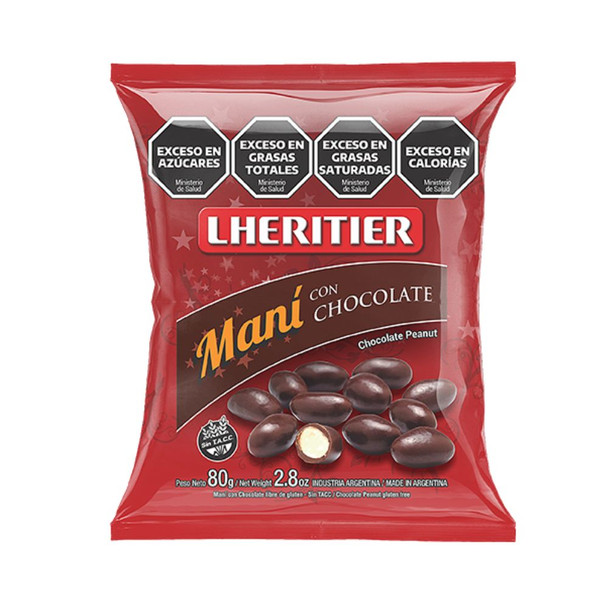 Lheritier Maní con Chocolate, 80 g