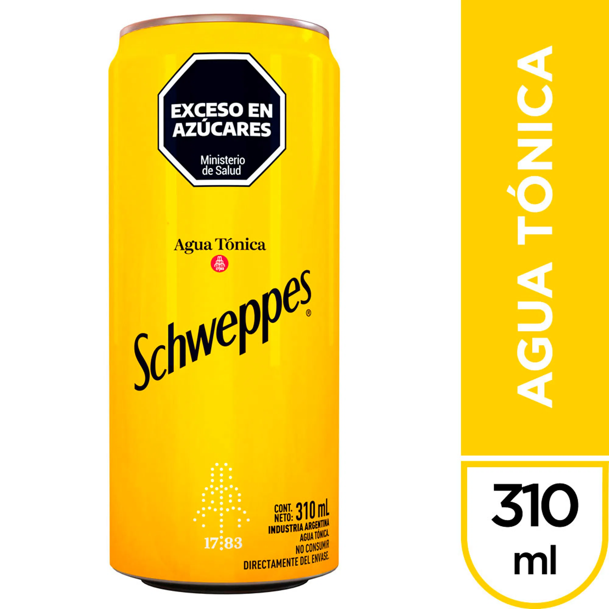 Schweppes Agua Tónica en Lata, 310 ml