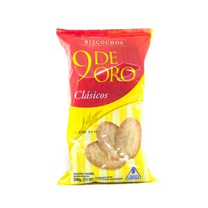 9 de Oro Bizcochos Salados Clásicos, 200 g
