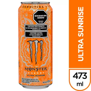 Monster Energy Ultra Sunrise Bebida Energética, 473 ml