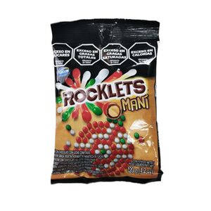 Rocklets Maní con Chocolate Confitado Navideño, 120 g