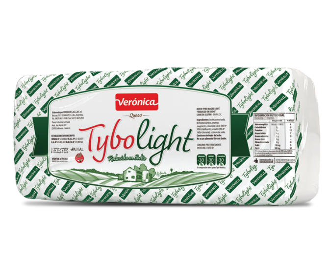 Verónica Barra de Queso Tybo Light, 4 kg (Al Peso)